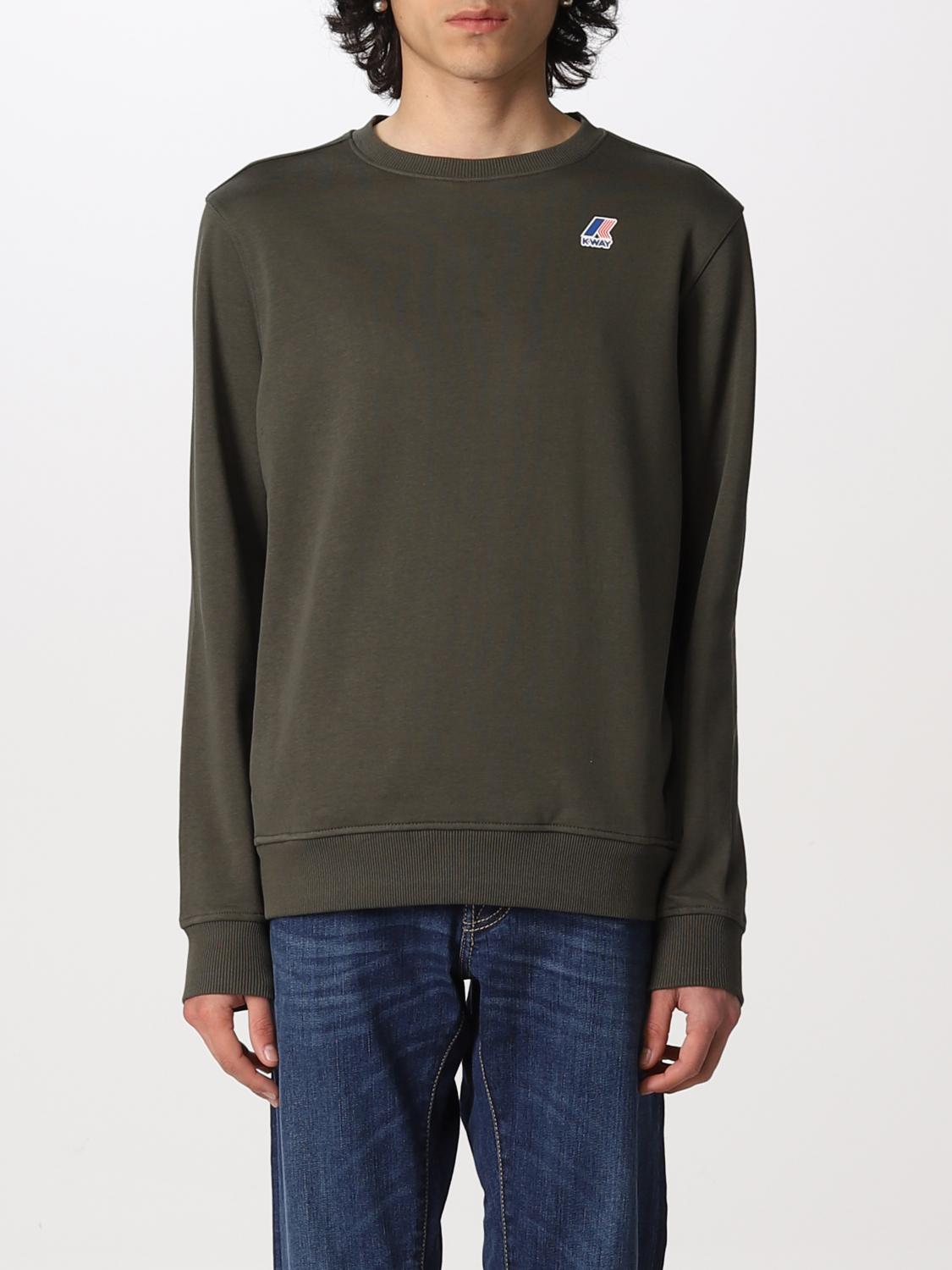 K-WAY: Sweater men - Green | K-Way sweatshirt K81212W online at GIGLIO.COM