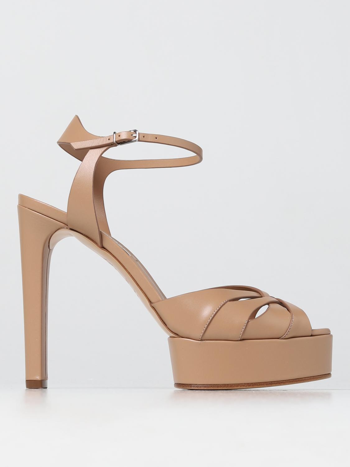 CASADEI: Sandalias planas mujer , Cuero | Sandalias De Tacón Casadei ...