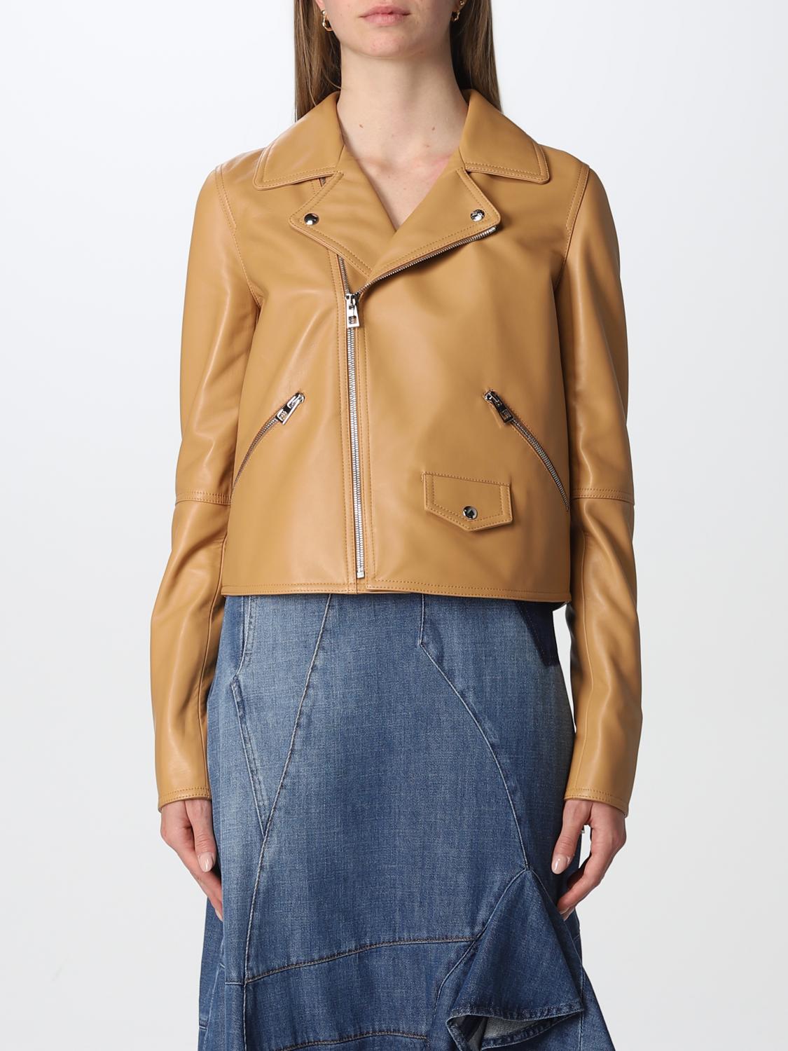 LOEWE: Jacket women - Sand | Loewe jacket S359Y19L31 online at GIGLIO.COM