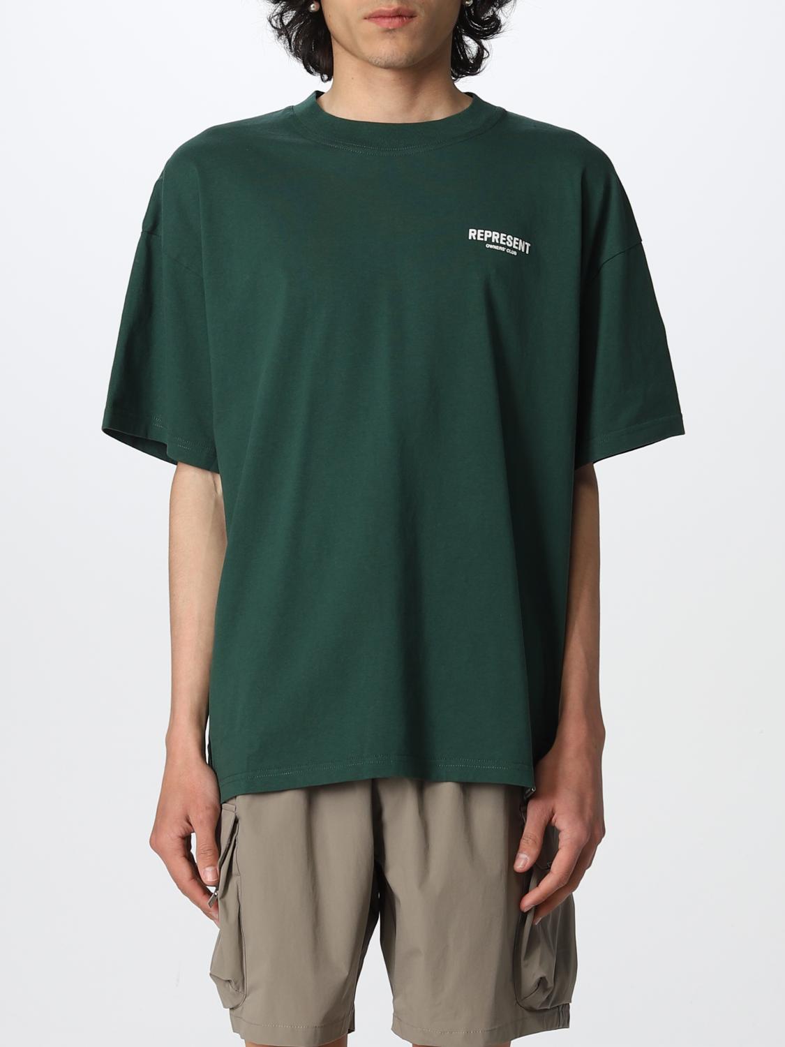 REPRESENT: T-shirt men - Green | Represent t-shirt M05149 online at ...