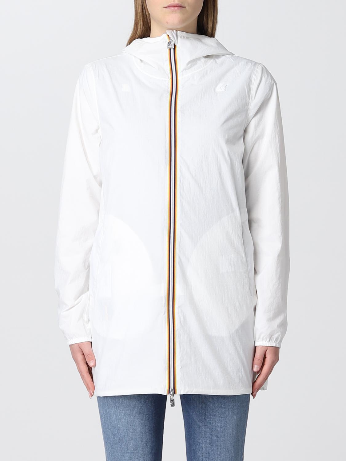 K-WAY: Jacket women - White | K-Way jacket K7114KW online at GIGLIO.COM