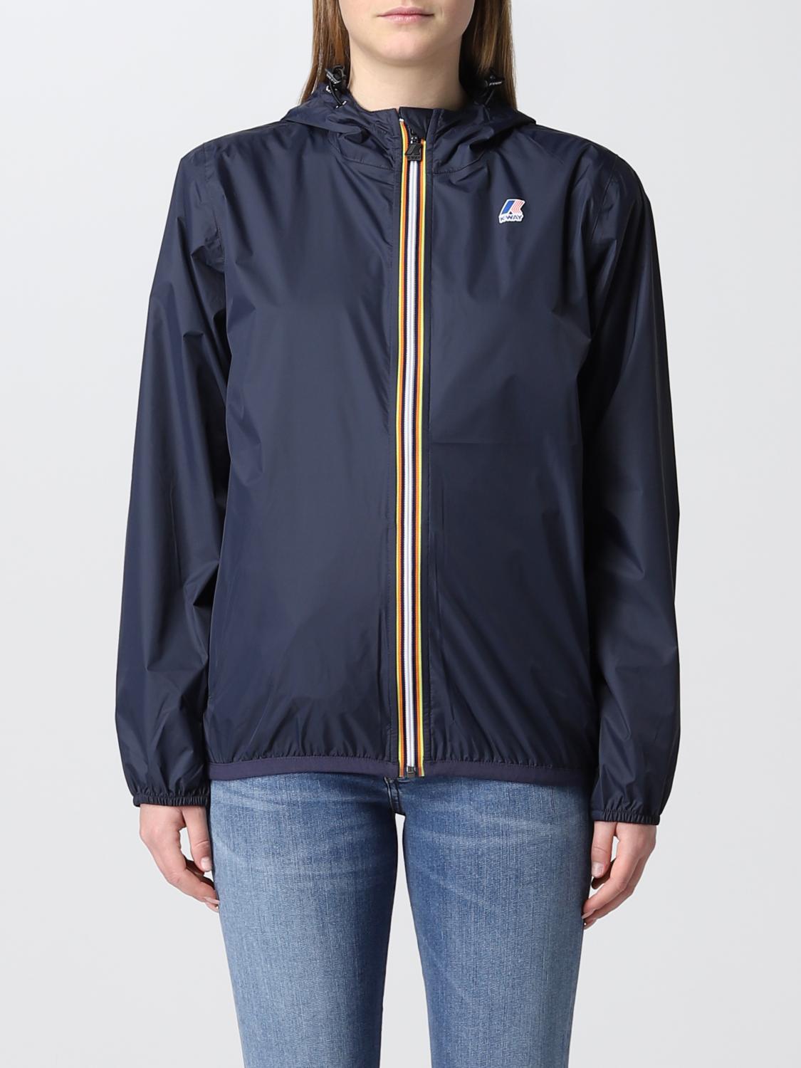 K-WAY: Jacket women - Blue | K-Way jacket KK005IF0 online at GIGLIO.COM
