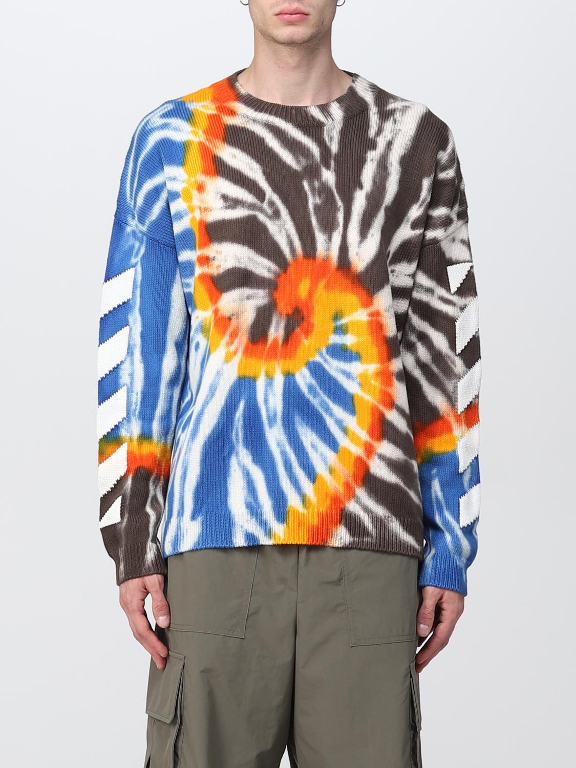 OFF-WHITE: Off White tie dye sweater - Black | Off-White sweater ...