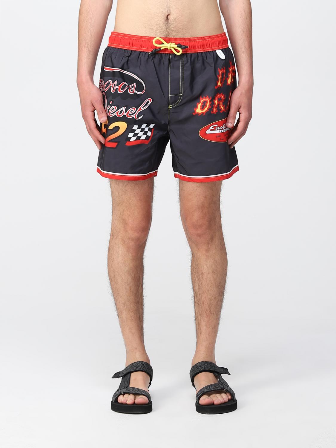 DIESEL: Swimsuit men - Black | Diesel swimsuit A038800QEAL online at ...