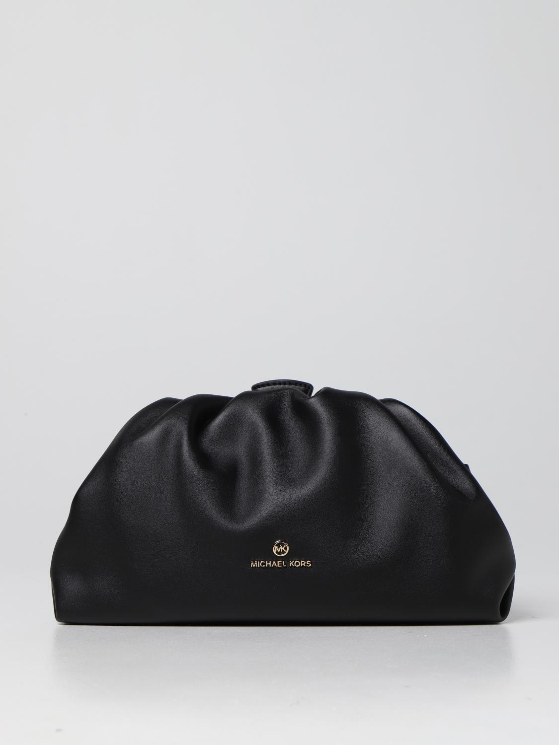 MICHAEL KORS: Nola pouch in synthetic leather - Black | Michael Kors ...