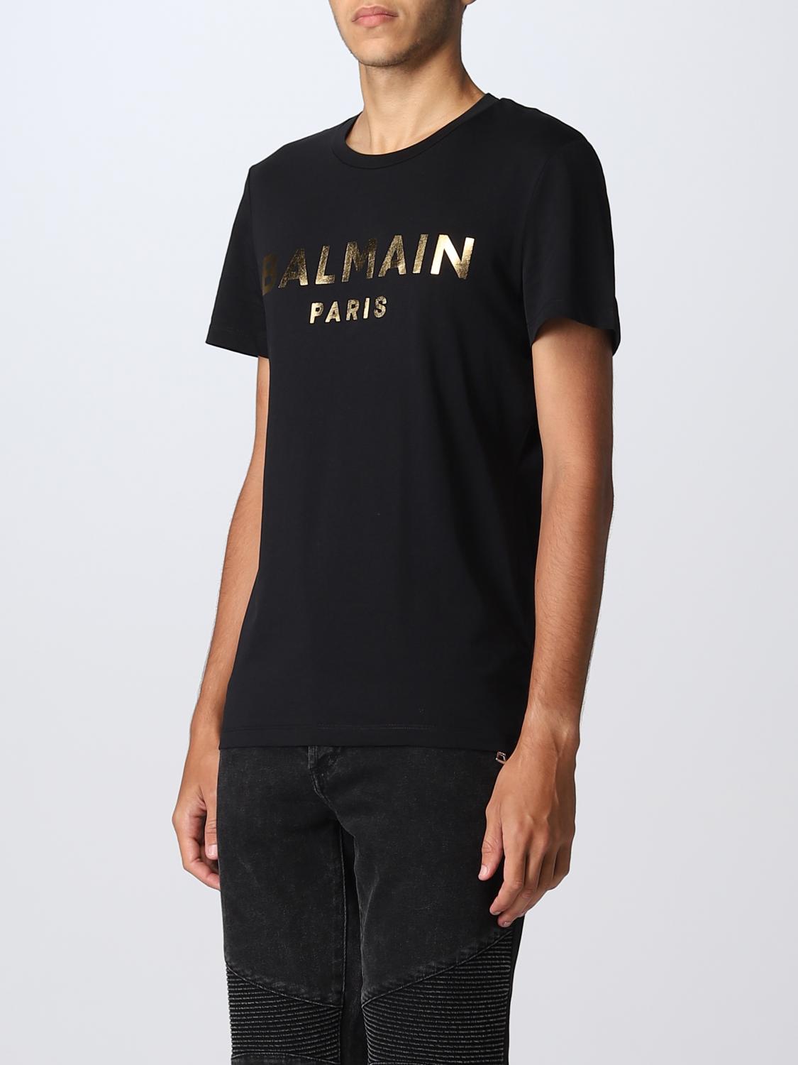 Balmain T-shirt men - Black | YH1EF000BB29 | GIGLIO.COM