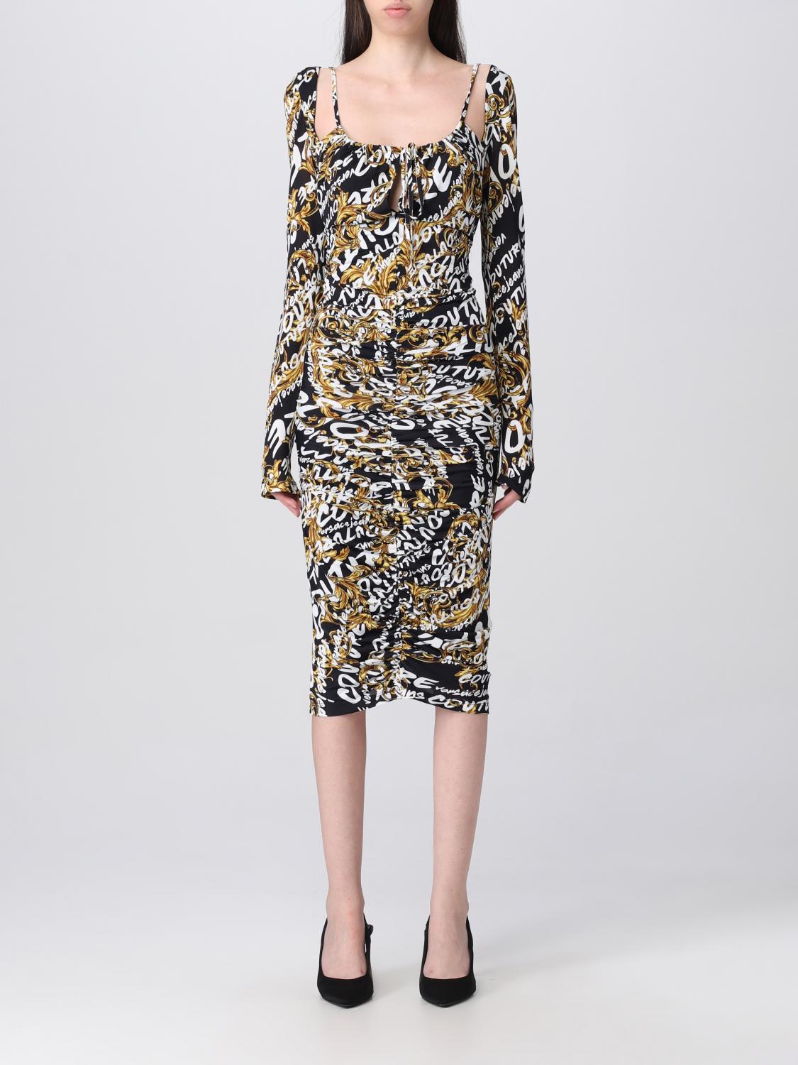 VERSACE JEANS COUTURE: 드레스 여성 - 멀티컬러 | GIGLIO.COM에서 Versace Jeans ...