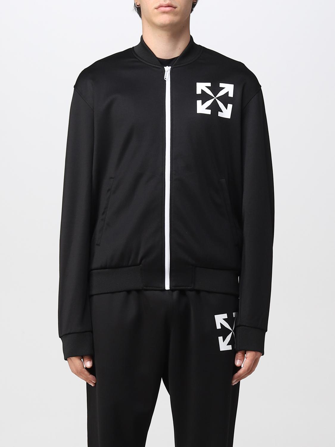 OFF-WHITE: Sweater men - Black | Off-White jacket OMBD037C99FAB002 ...