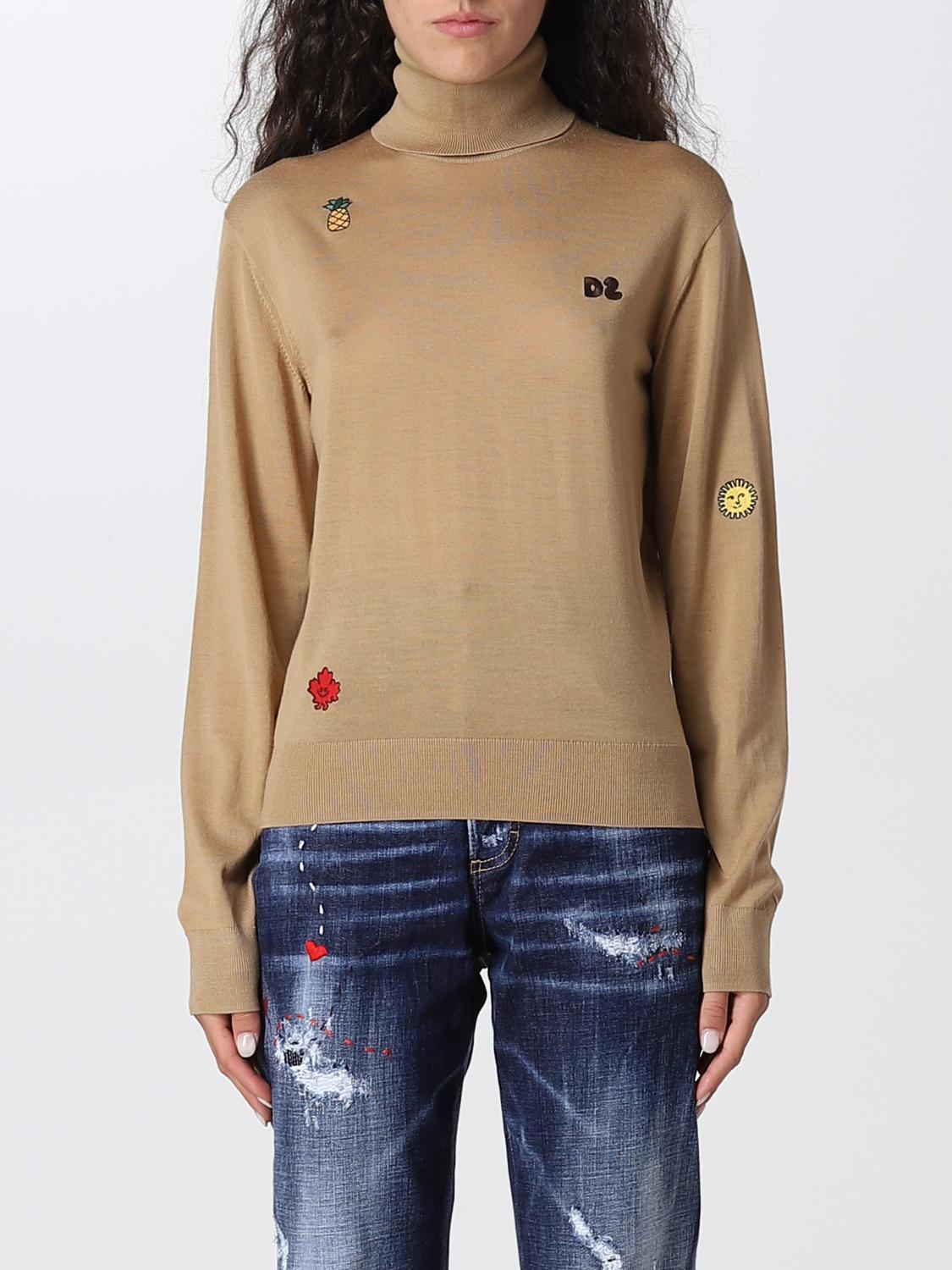 Dsquared2 Sweater women - Camel | S75HA1147S16794 | GIGLIO.COM