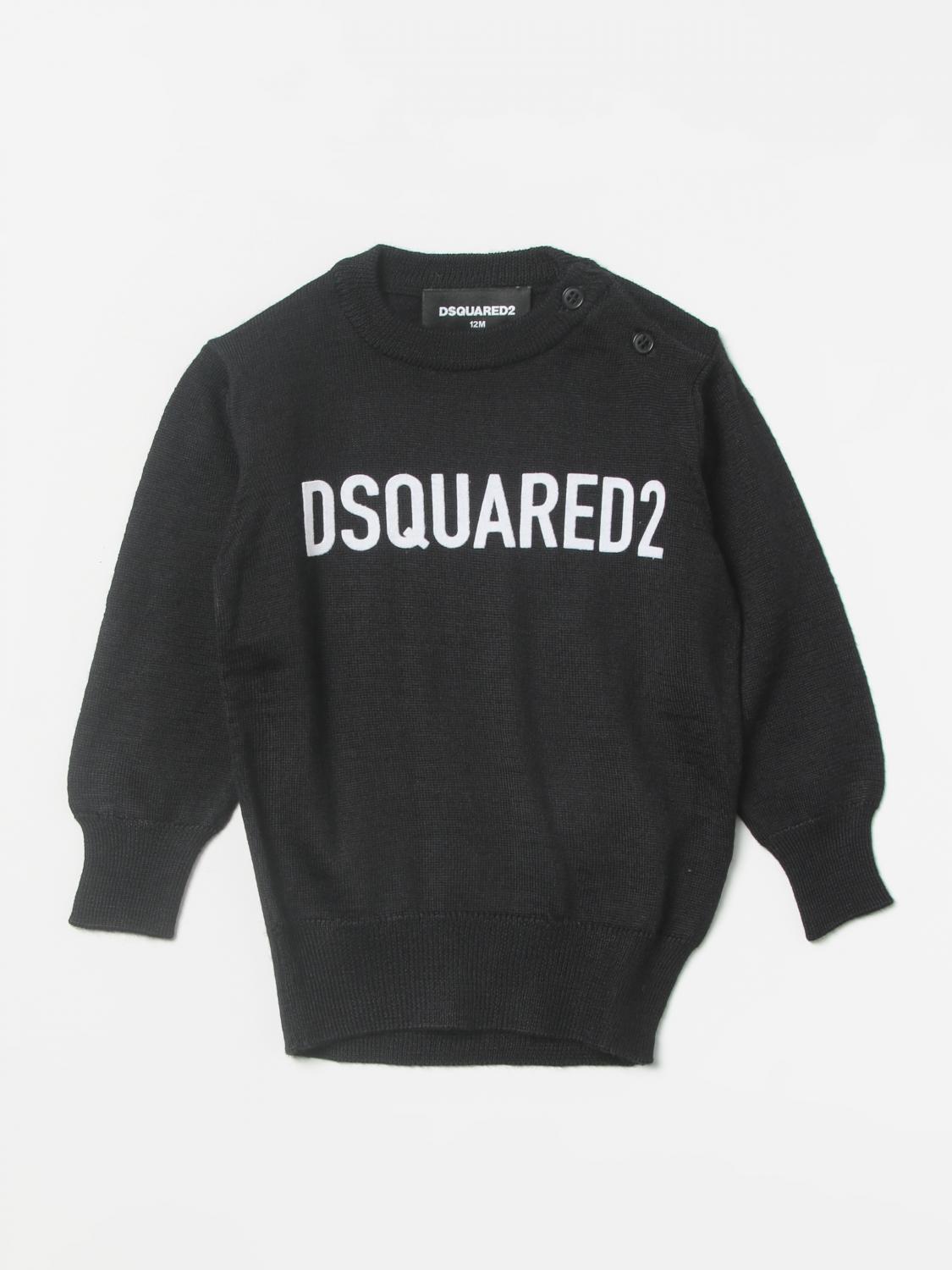DSQUARED2: Sweater kids Junior - Black | Dsquared2 sweater DQ1292D003F ...