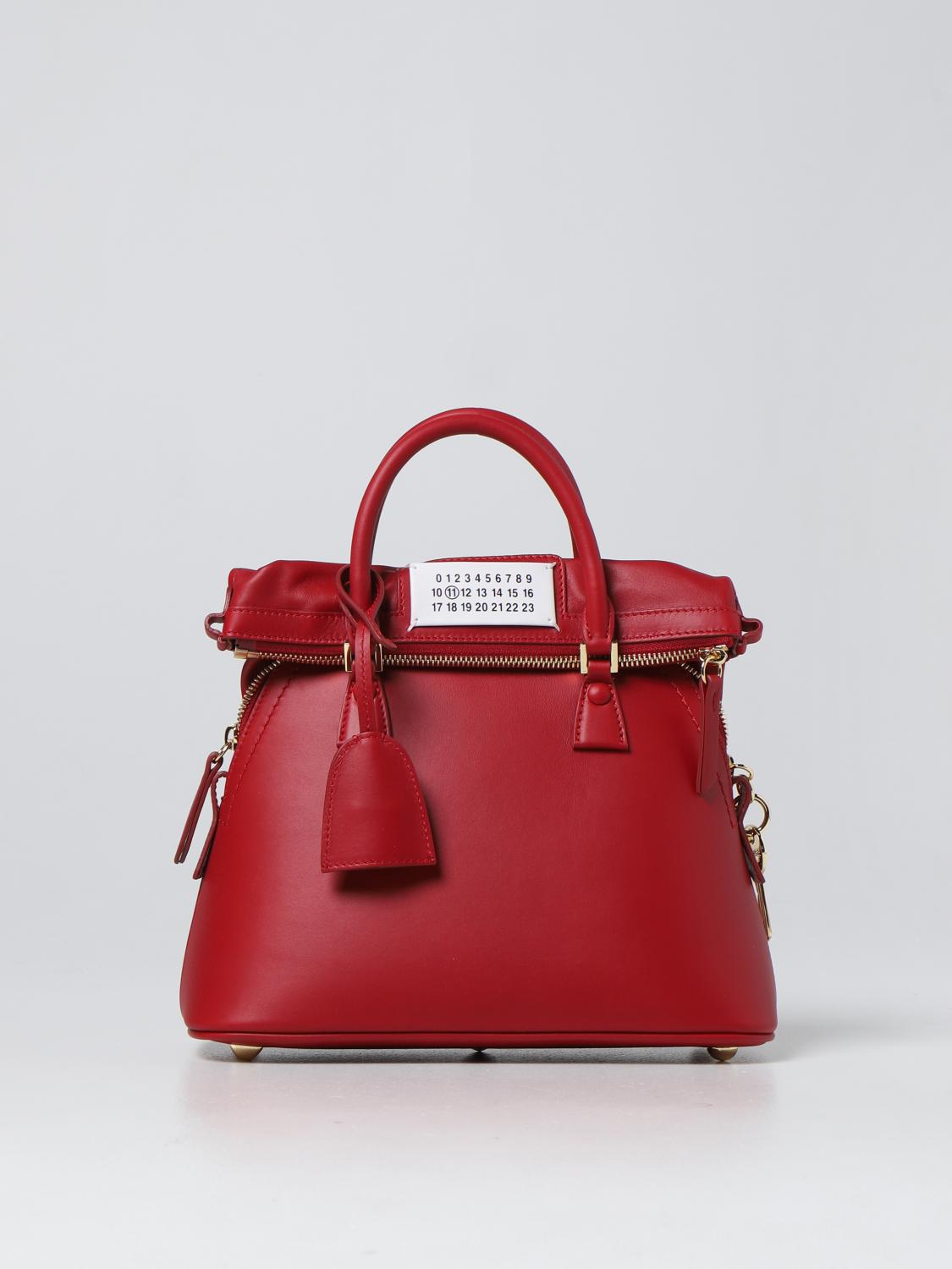 MAISON MARGIELA: Tote bags women - Red | Maison Margiela handbag ...