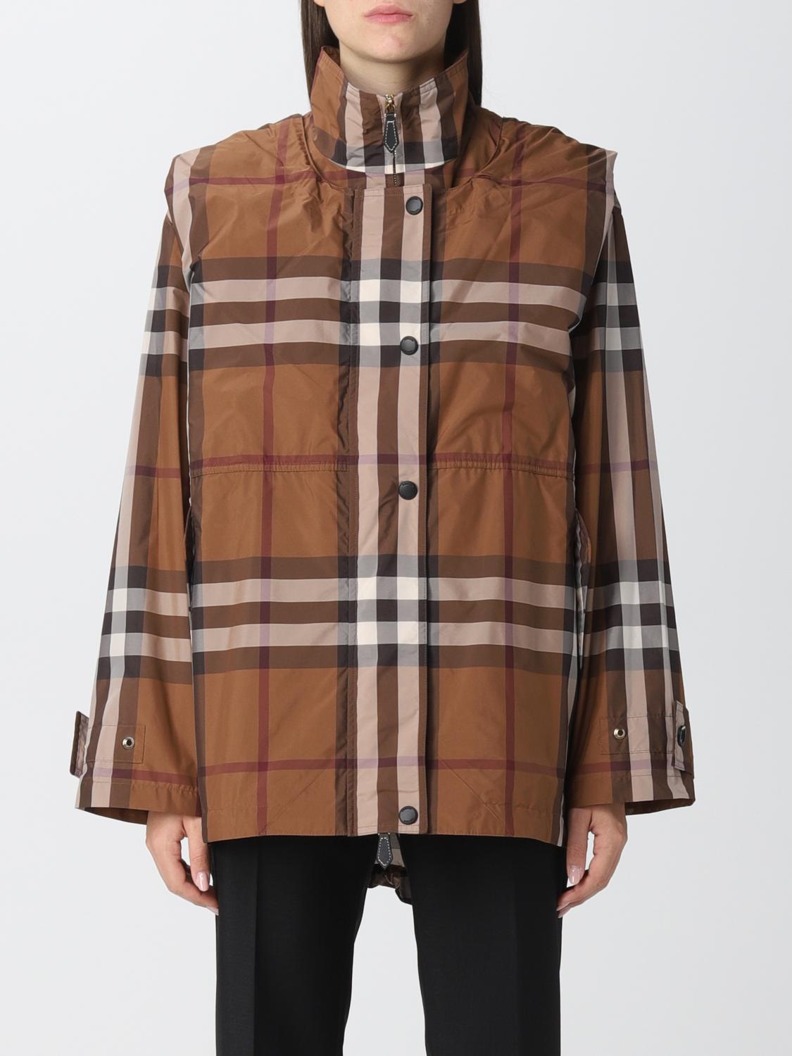 BURBERRY: Blazer femme - Marron | Veste Burberry 8057318 en ligne sur ...
