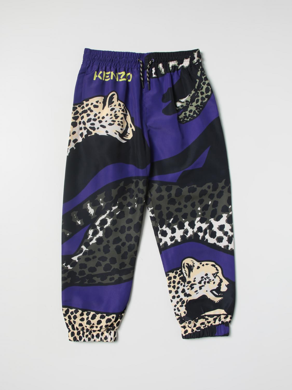 KENZO KIDS: Pantalon enfant Kenzo Junior - Prune | Pantalon Kenzo Kids K24258 en ligne sur ...