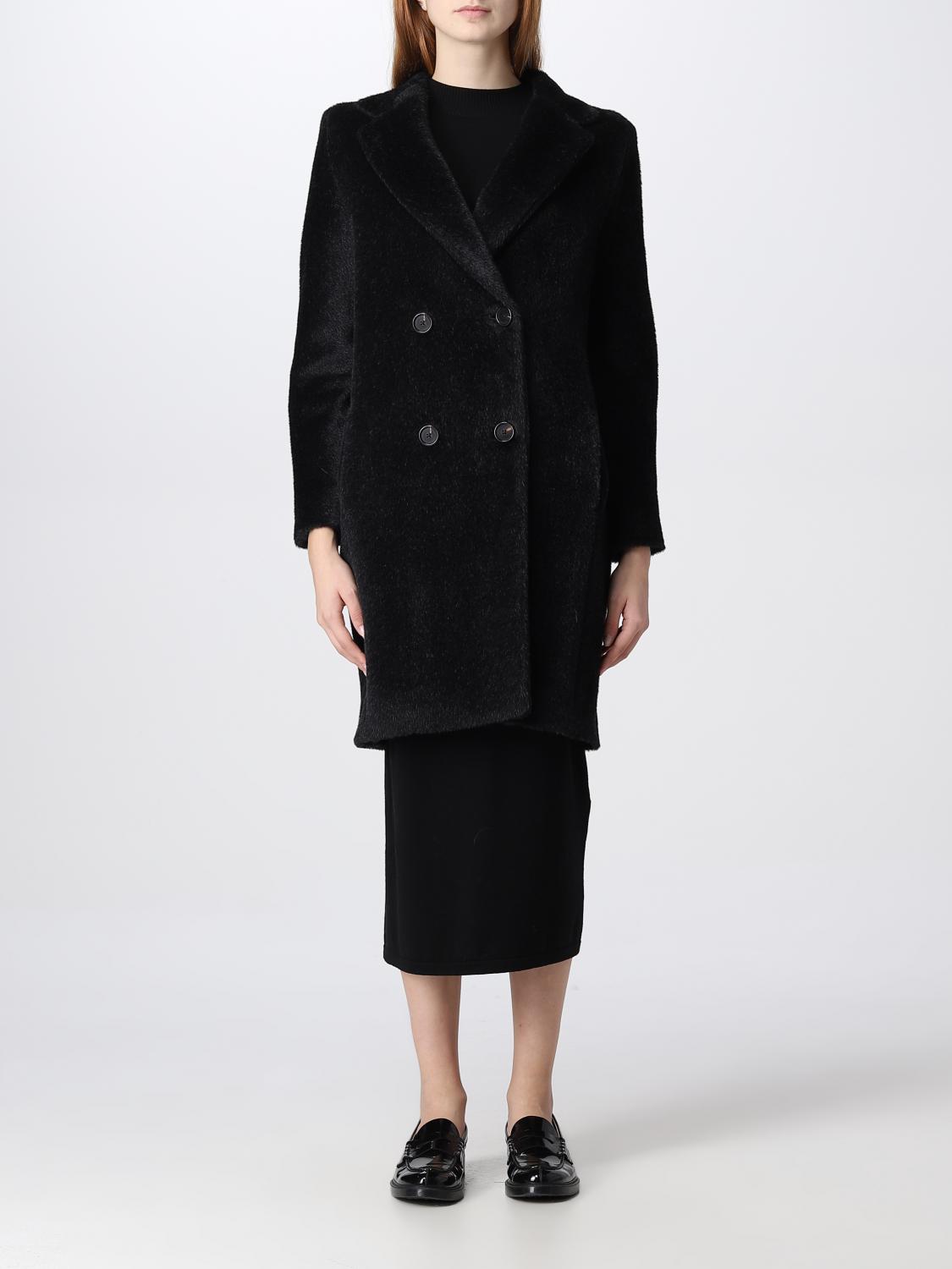 'S MAX MARA: Coat women S Max Mara - Black | 'S Max Mara coat ...
