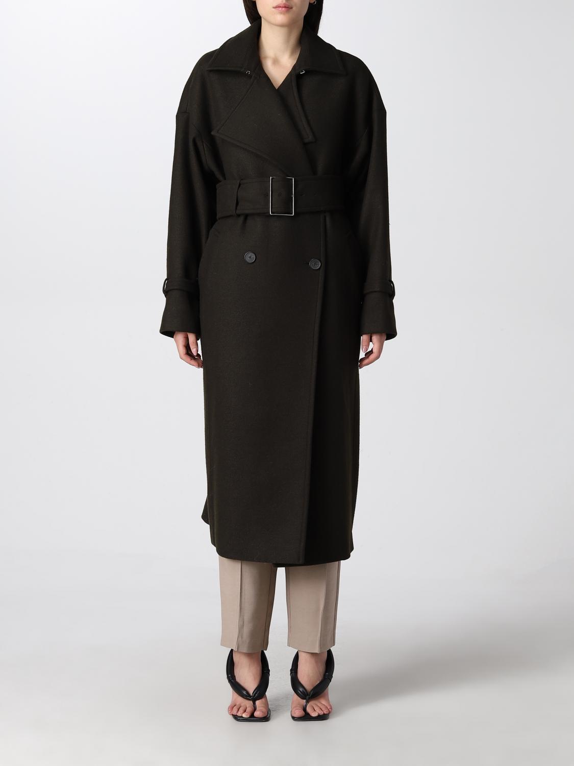 IRO: Coat women - Kaki | Iro coat WP01KEALIA online at GIGLIO.COM