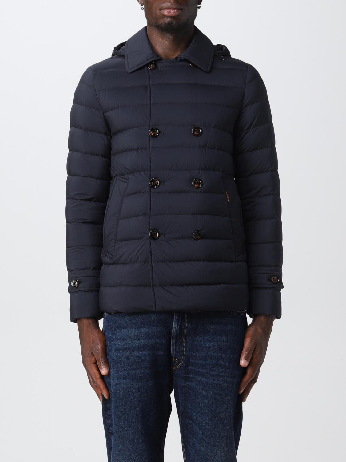 MOORER: Jacket men - Blue | Moorer jacket MOUGI200194TEPA028 online at ...