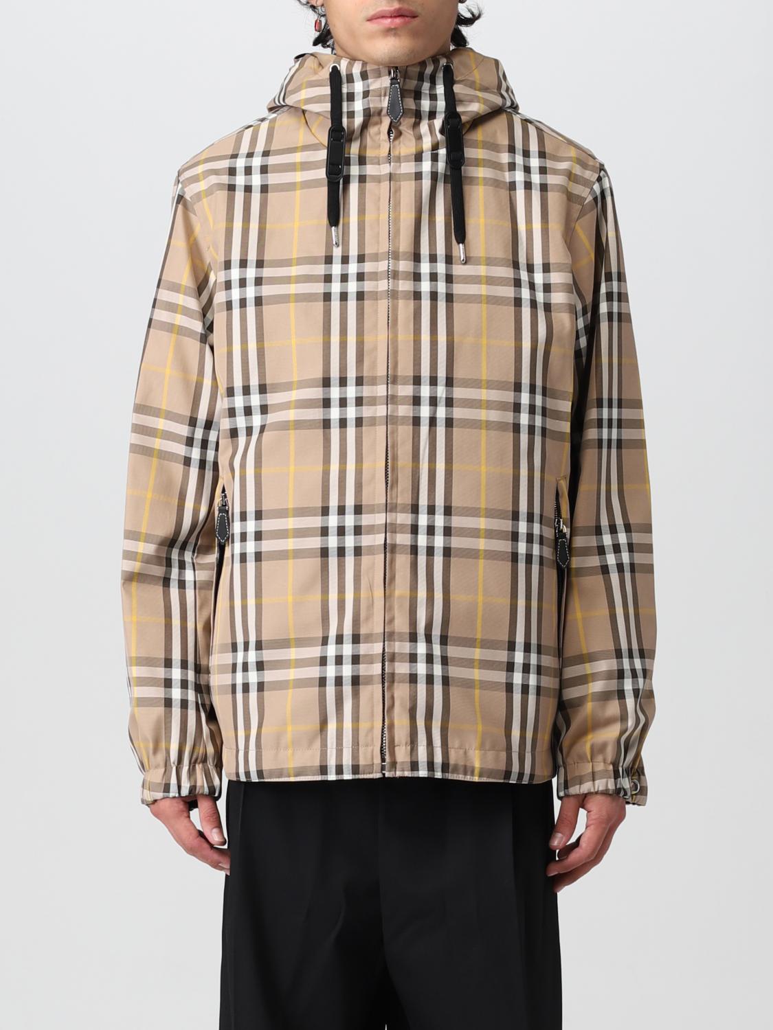 BURBERRY: reversible cotton blend jacket - Beige | Burberry jacket ...