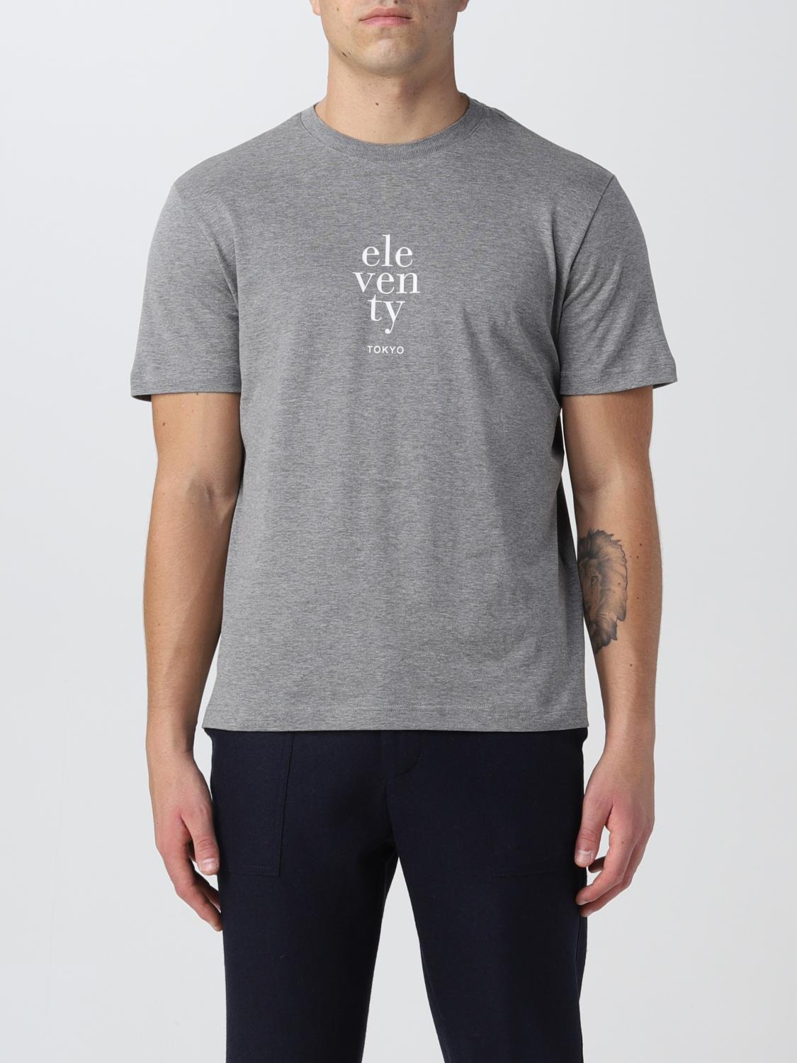 ELEVENTY: T-shirt men - Grey | Eleventy t-shirt F75TSHF08TSH26001 ...