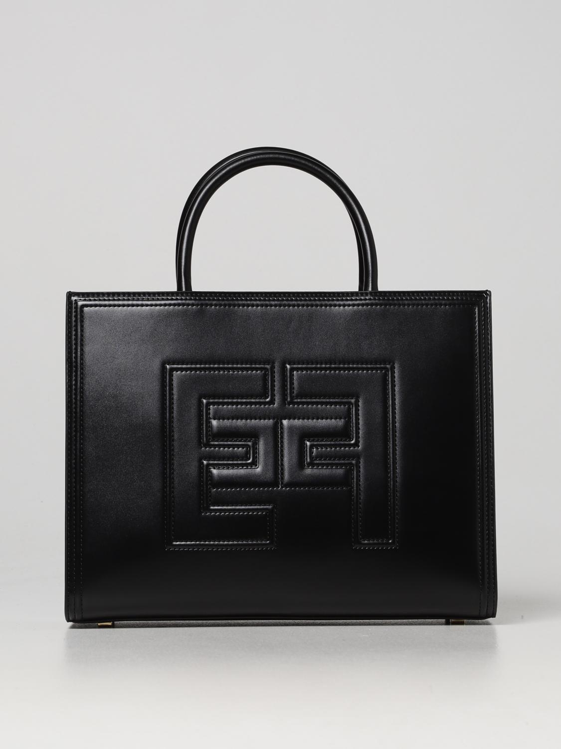 ELISABETTA FRANCHI: Tote bags women - Black | Elisabetta Franchi tote ...