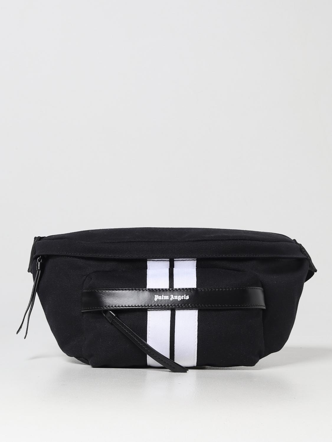 PALM ANGELS: Belt bag men - Black | Palm Angels belt bag ...