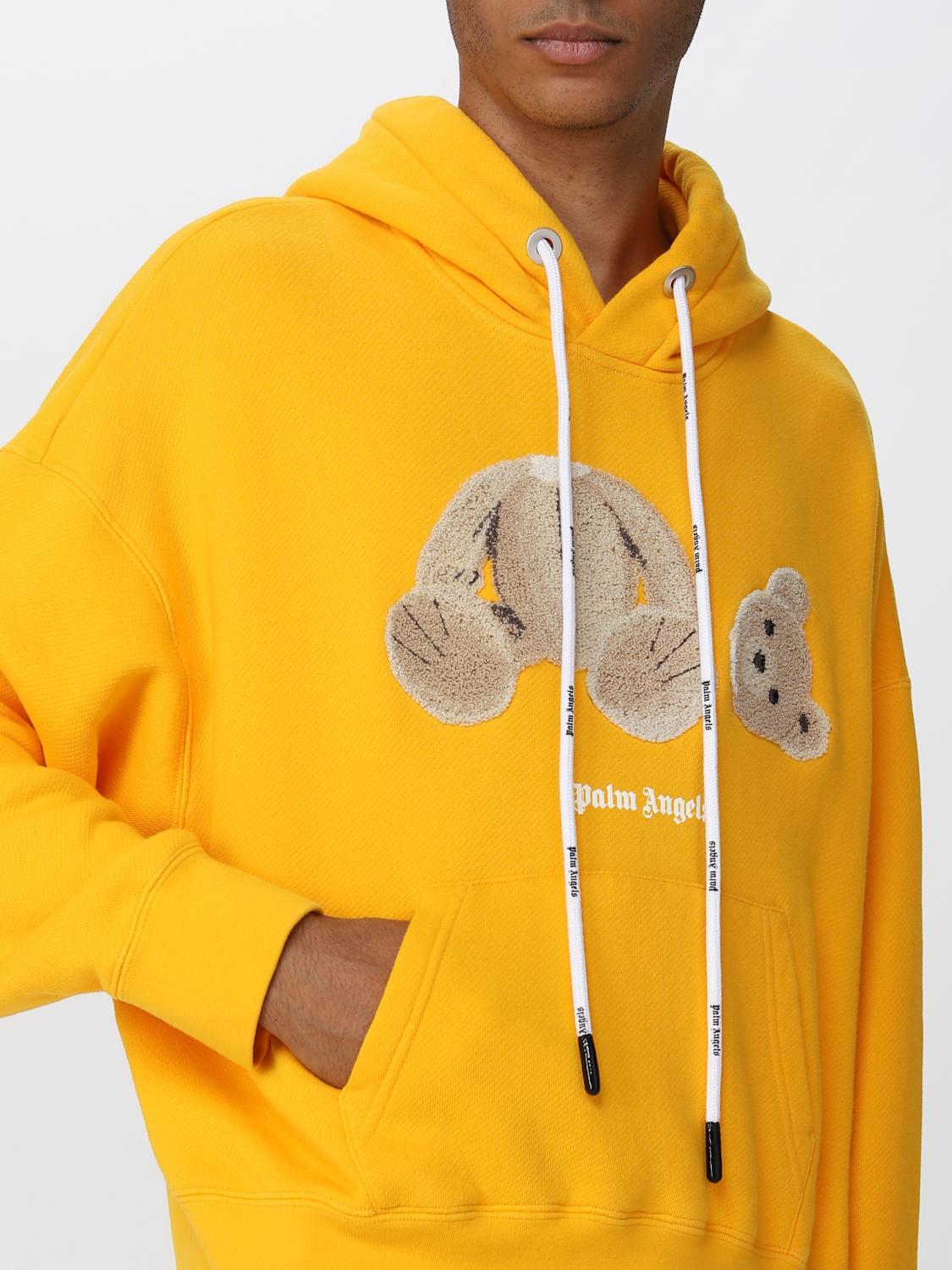 PALM ANGELS: Sweater men - Yellow | Palm Angels sweatshirt ...