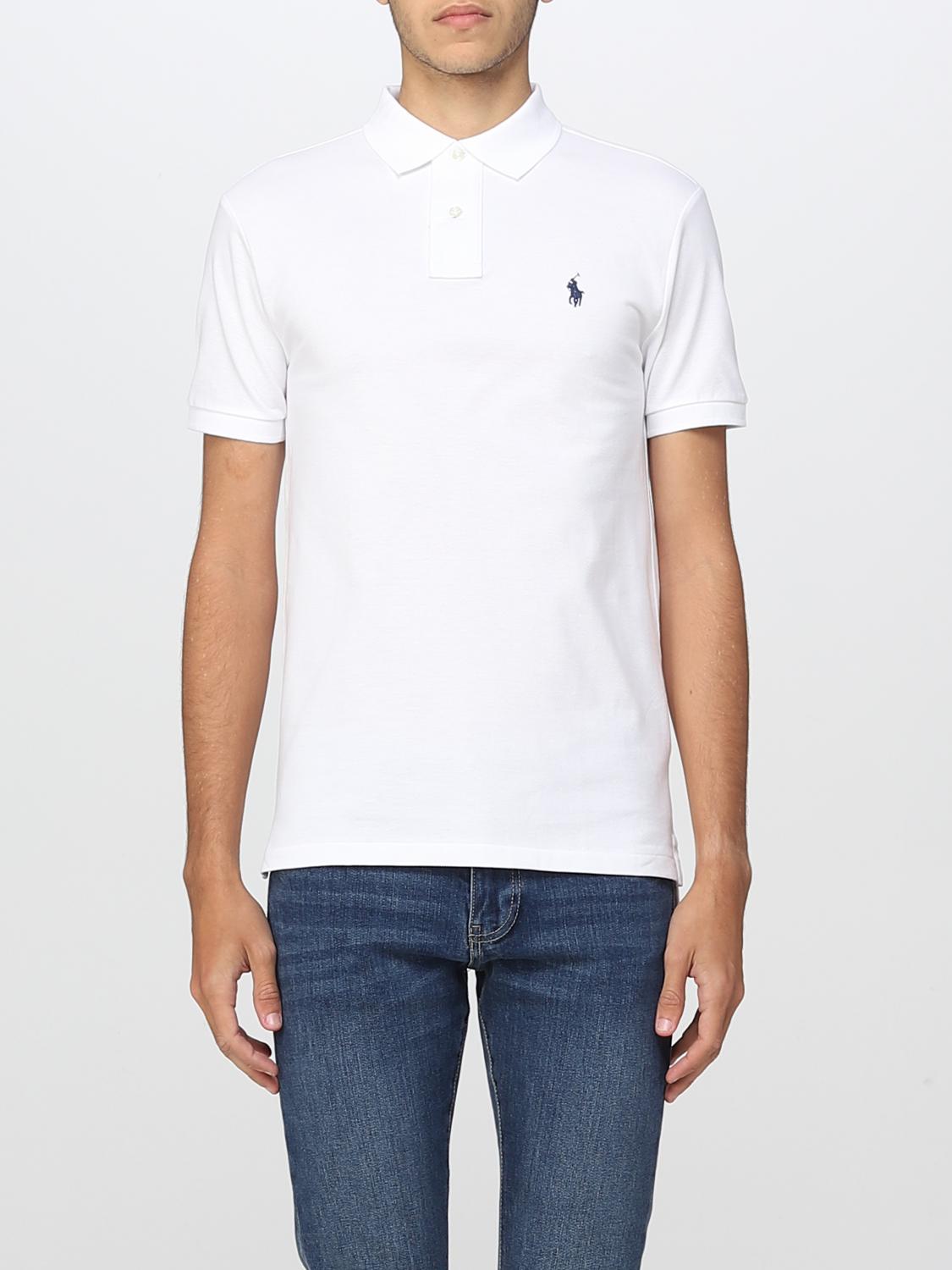 POLO RALPH LAUREN: Polo shirt men - White | Polo Ralph Lauren polo shirt 710548797 online at ...