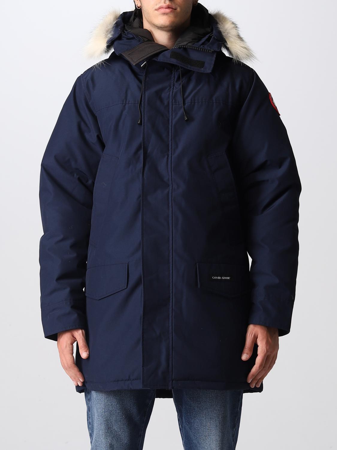 CANADA GOOSE: Parka in nylon - Blue Navy | Giacca Canada Goose 2062M43 ...
