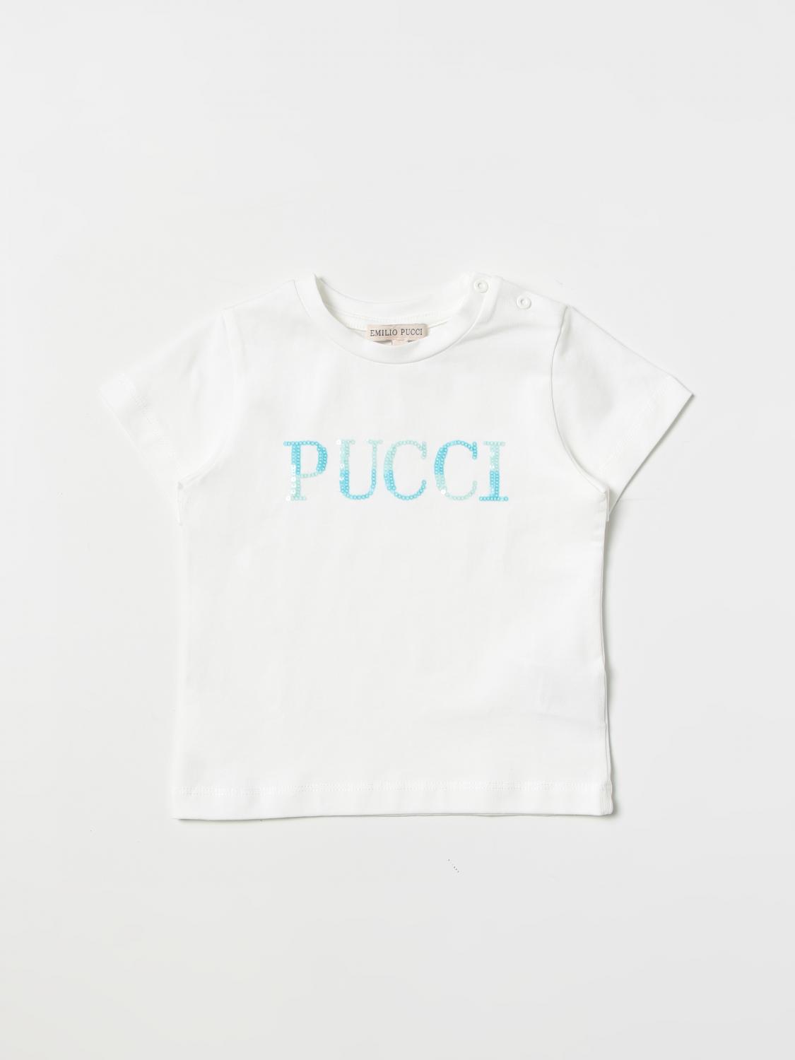 PUCCI: T-shirt kids - White | Pucci t-shirt 9R8071Z010 online at GIGLIO.COM