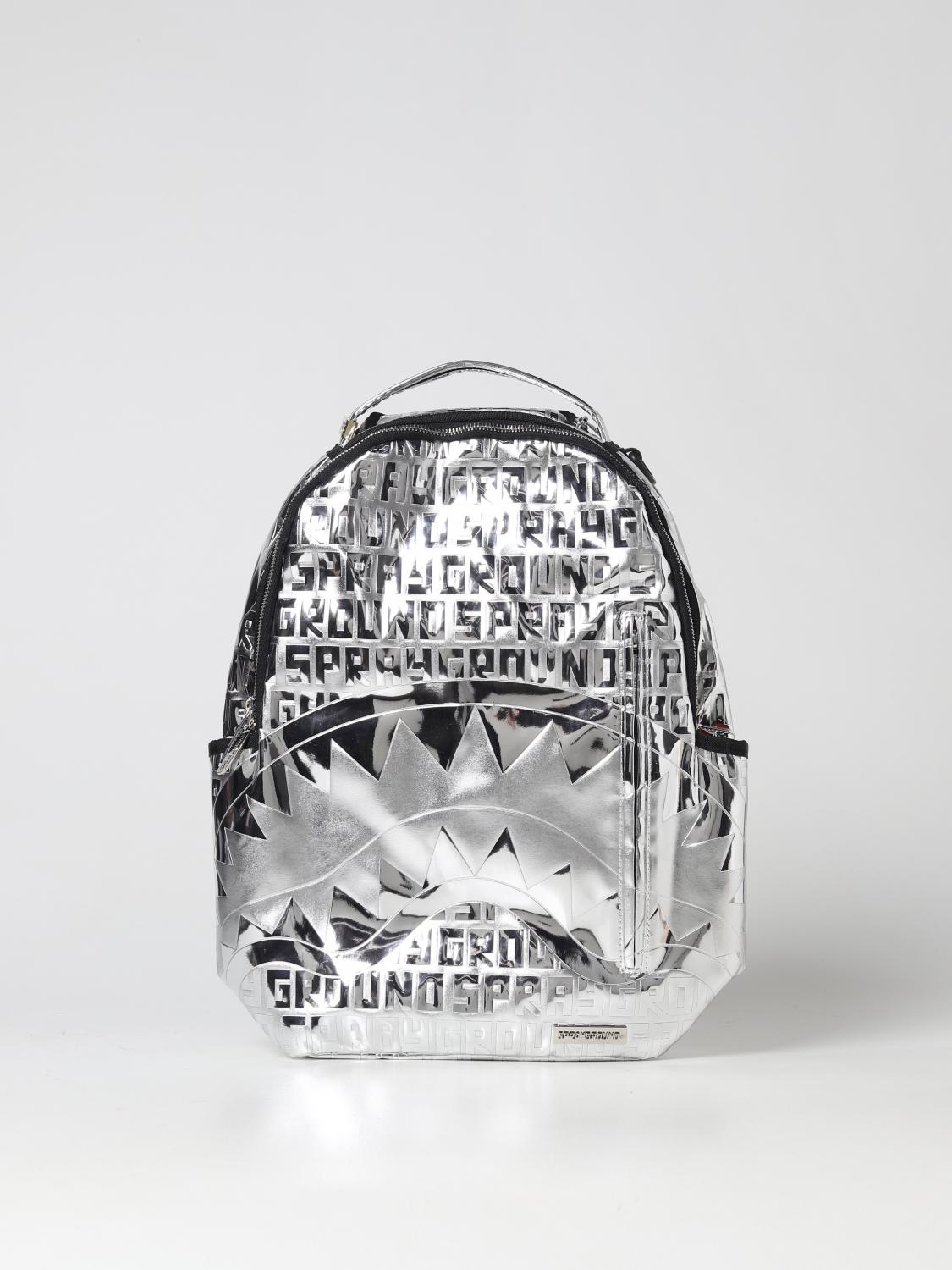 SPRAYGROUND: Duffel bag kids - Silver | Sprayground duffel bag ...