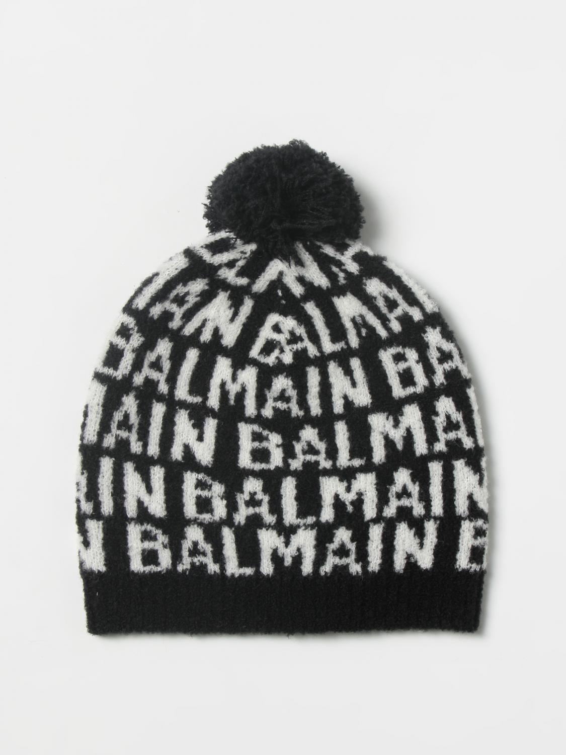 BALMAIN: Hat kids - Black | Balmain hat 6R0P27W0086 online at GIGLIO.COM