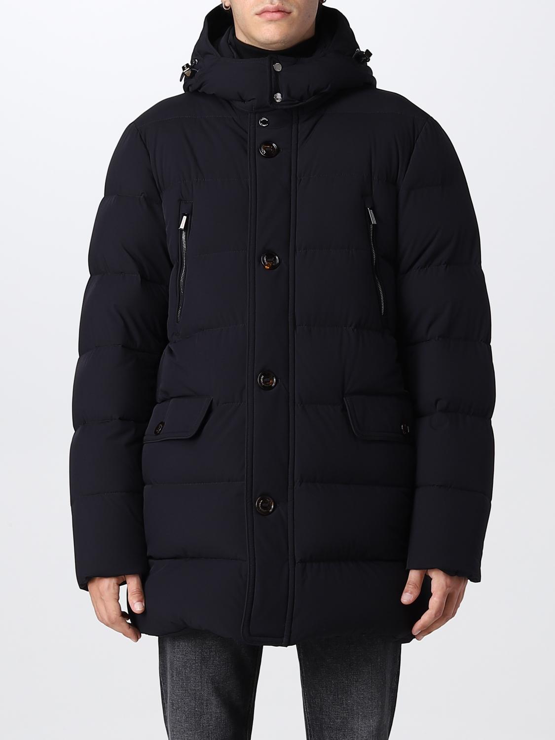 MOORER: Jacket men - Blue | Moorer jacket MOUGI100139TEPA009 online at ...