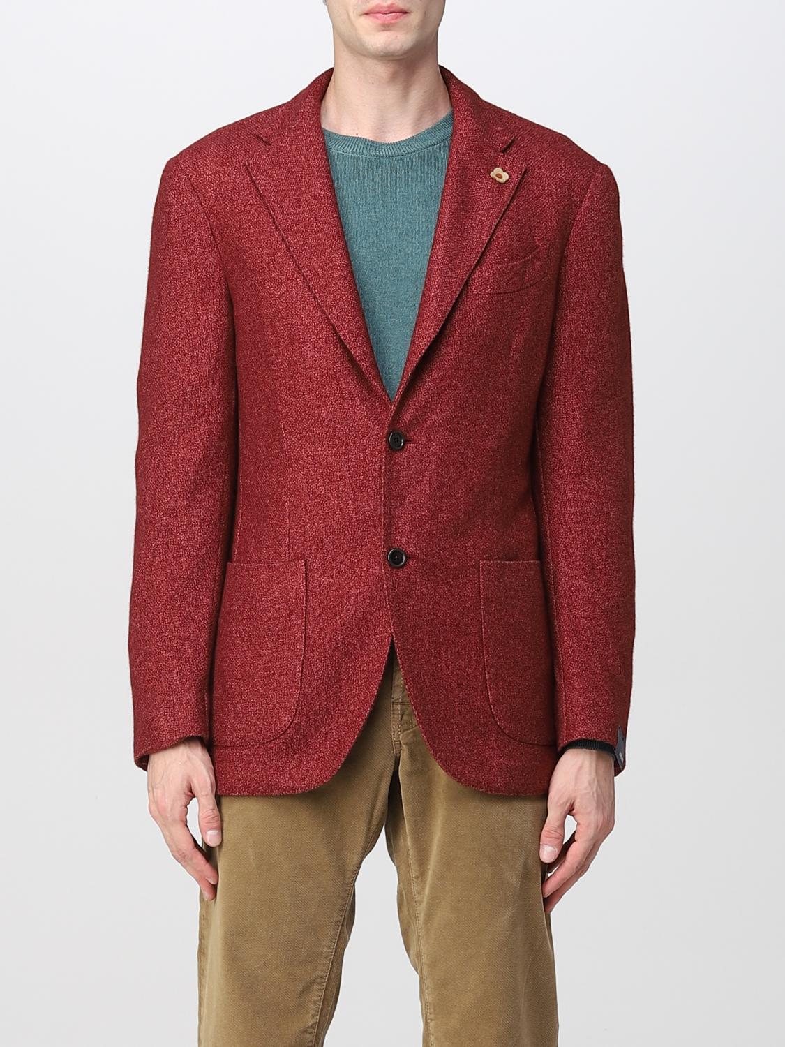 LARDINI: Jacket men - Red | Lardini jacket IR389AV30IRR59210 online at ...