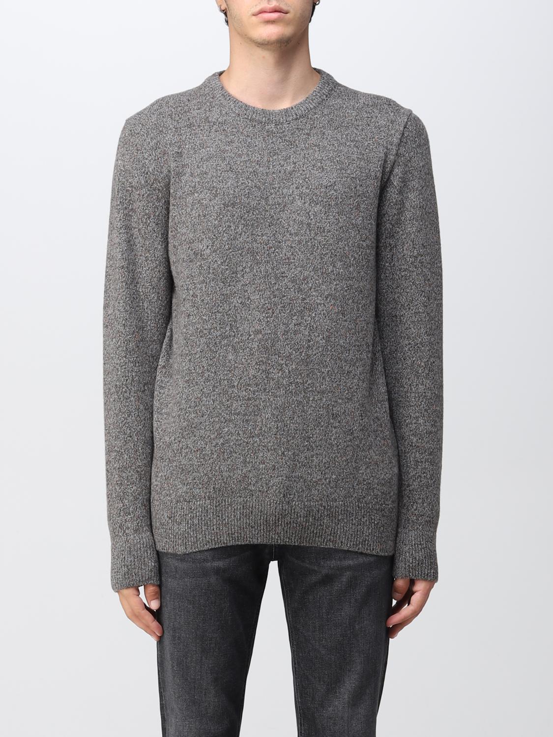 BARBOUR: Sweater men - Grey | Barbour sweater MKN0844 online at GIGLIO.COM