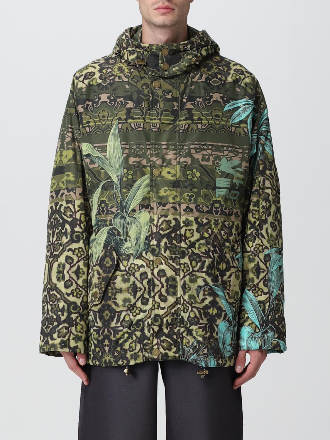 ETRO: Coat men - Green | Etro sweater 1S9927912 online at GIGLIO.COM