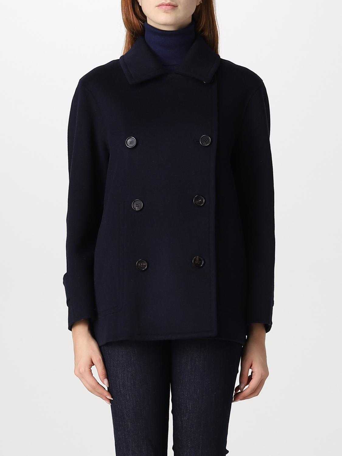 'S MAX MARA: Caban Fly S Max Mara in lana - Blue | Giacca 'S Max Mara ...