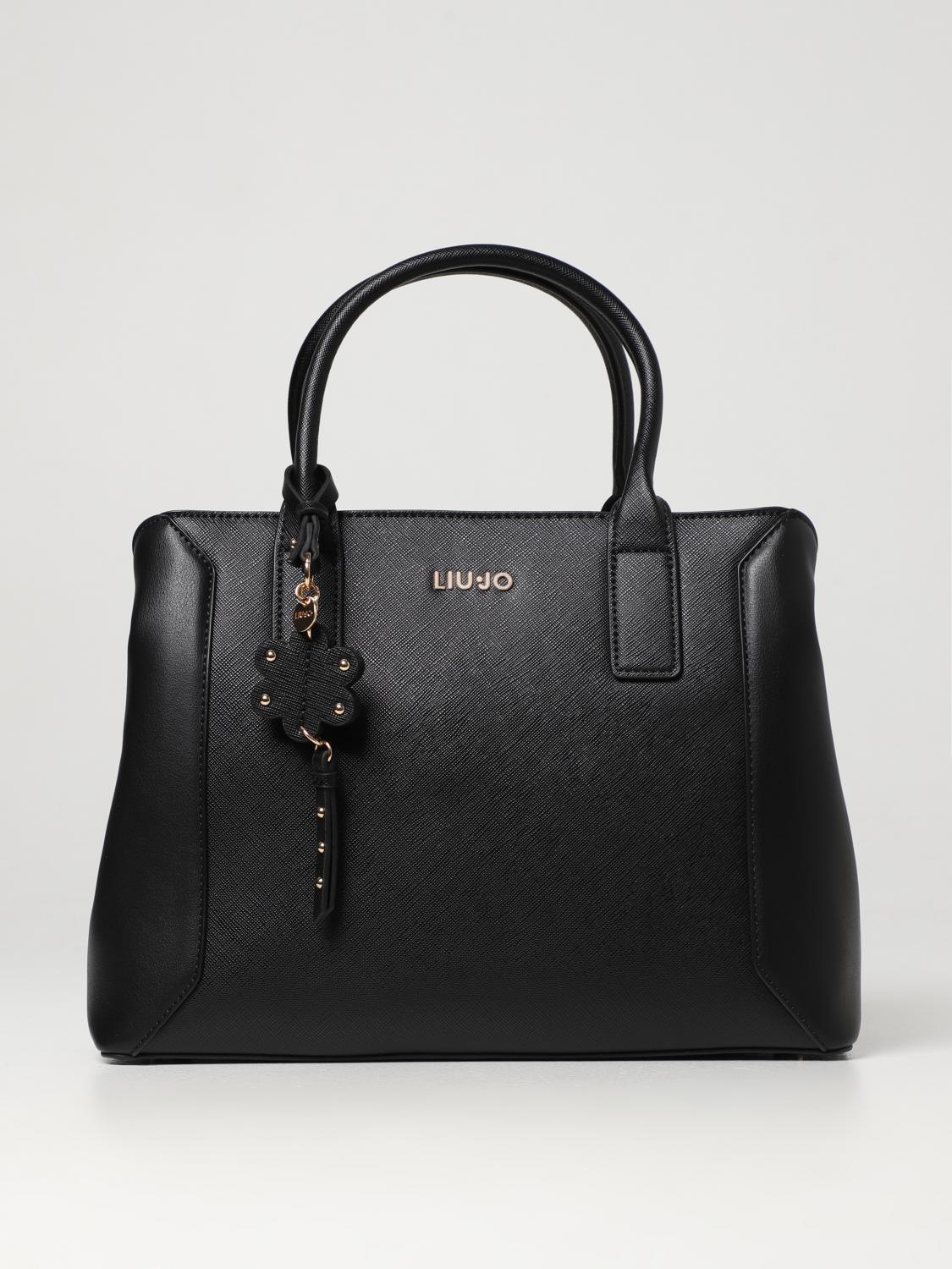 LIU JO: Borsa in pelle ecosostenibile - Nero | Borsa A Mano Liu Jo AF2030E0087 online su GIGLIO.COM