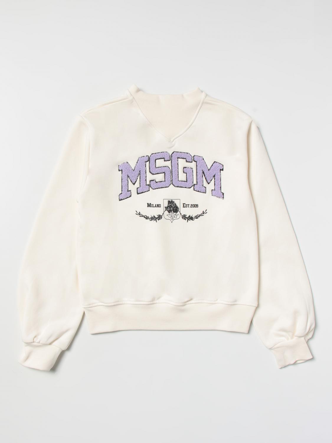MSGM KIDS: Sweater kids - Cream | MSGM Kids sweater MS029213 online at ...