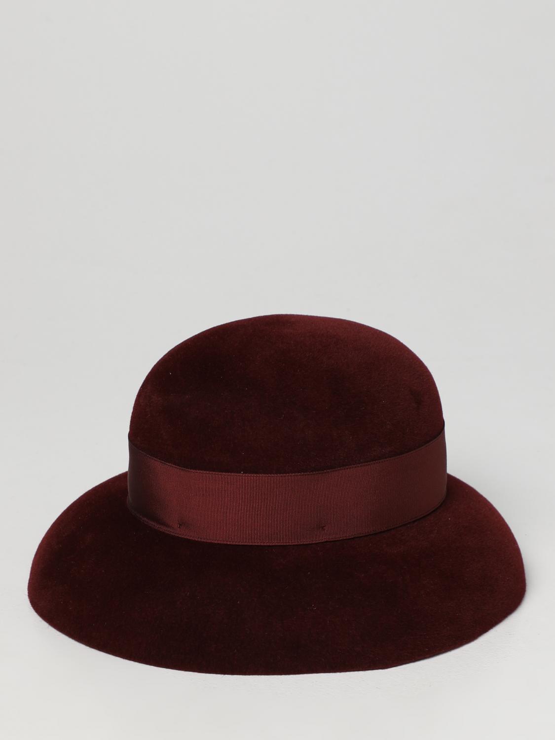 BORSALINO: Cappello Alessandria in feltro rasato - Vino | Cappello ...