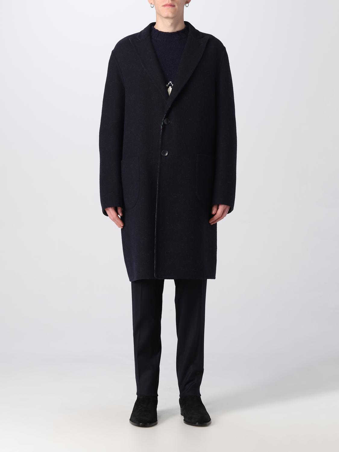 ETRO: Coat men - Navy | Etro coat 1C3420102 online at GIGLIO.COM