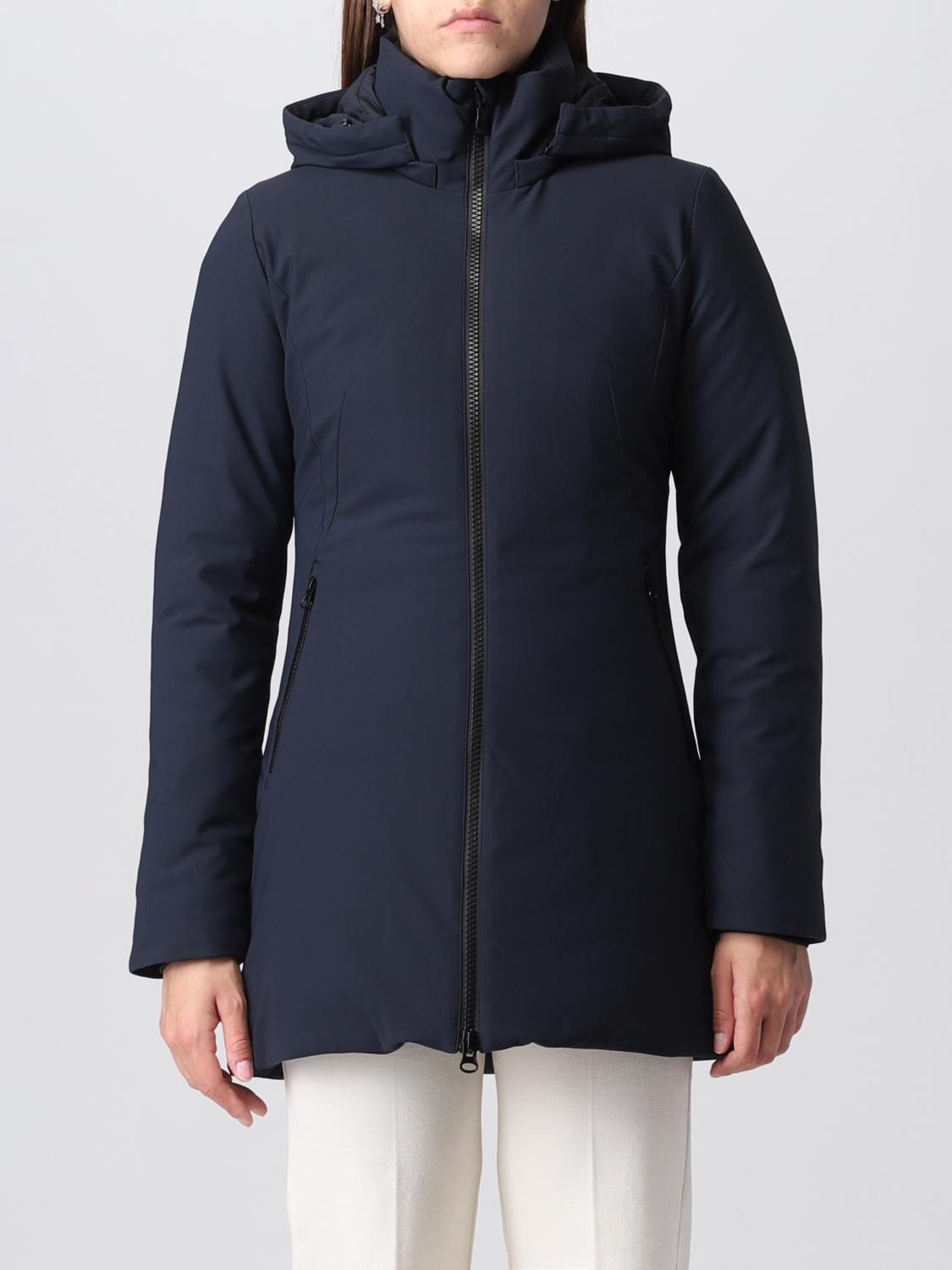 SAVE THE DUCK: Abrigo mujer , Azul Oscuro | Chaqueta Save The Duck ...