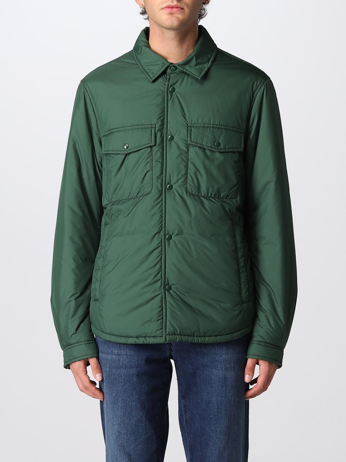 WOOLRICH: Shirt men - Green | Woolrich jacket CFWOOS0064MRUT2635 online ...