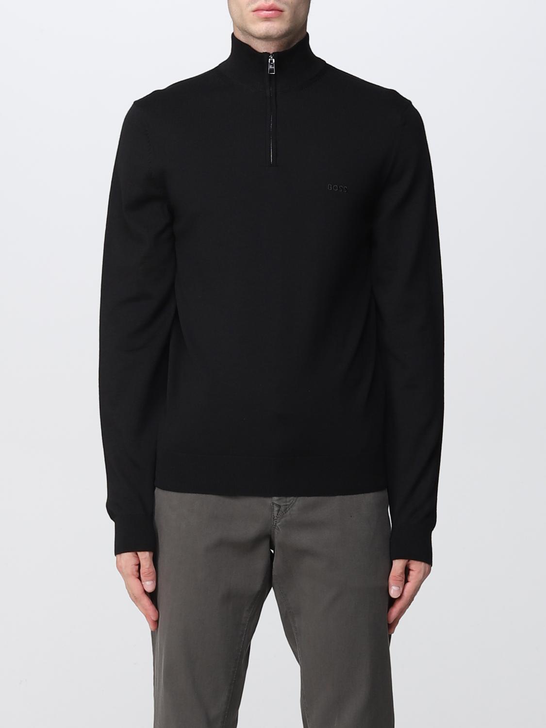 BOSS: Maglia con zip - Nero | Maglia Boss 50476365 online su GIGLIO.COM