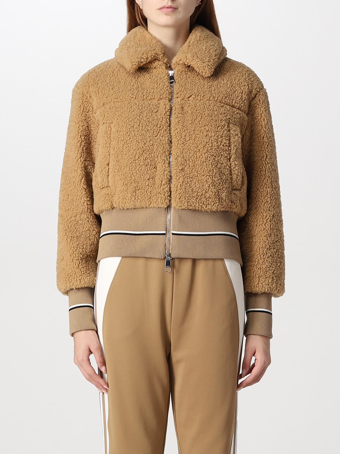 BOSS: Jacket women - Camel | Boss jacket 50477856 online at GIGLIO.COM