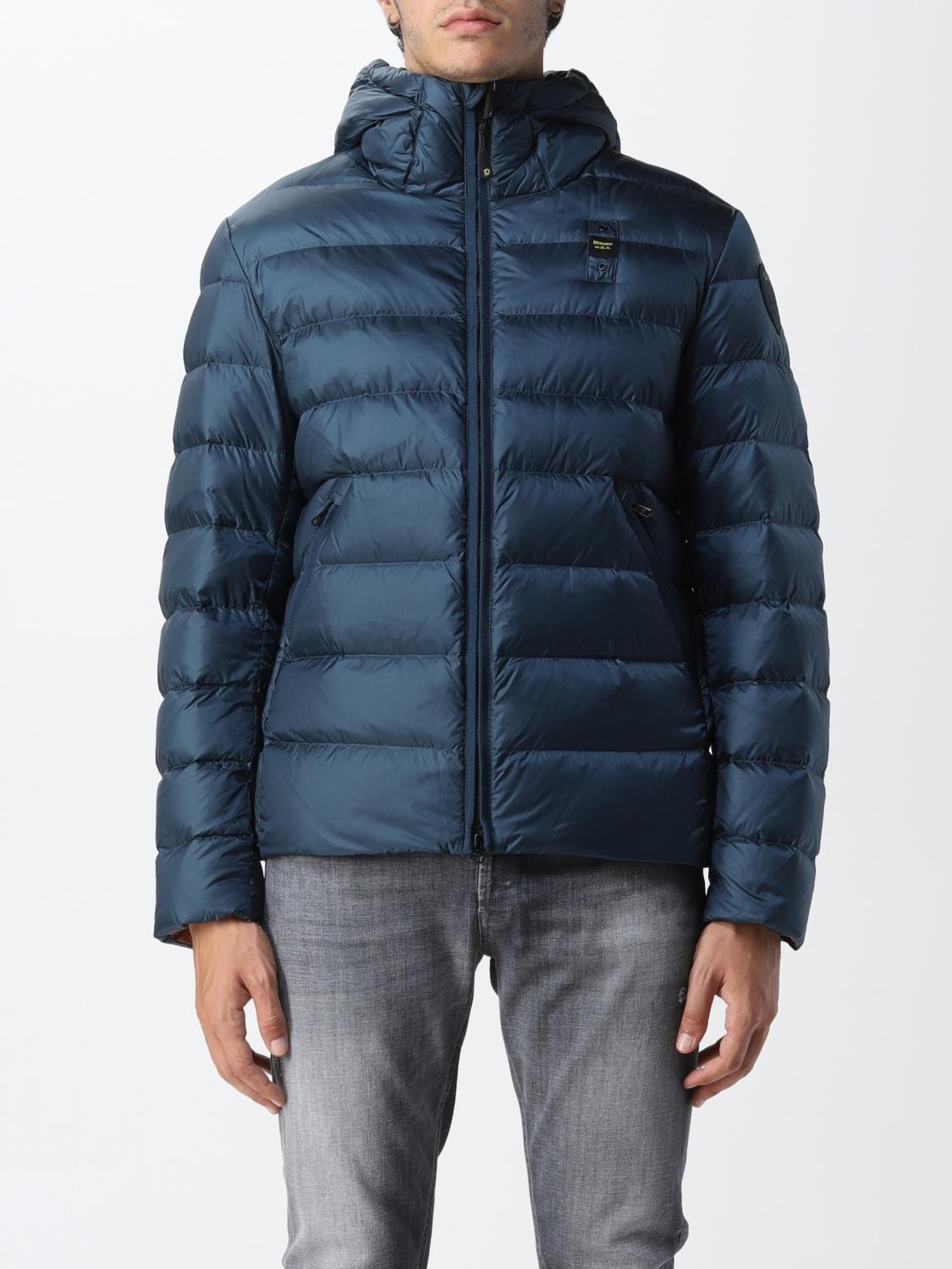 BLAUER: Jacket men - Blue | Blauer jacket 22WBLUV03005006047 online at ...