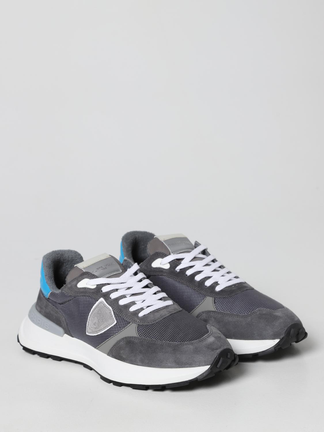 PHILIPPE MODEL: Shoes men - Charcoal | Philippe Model sneakers ATLU ...