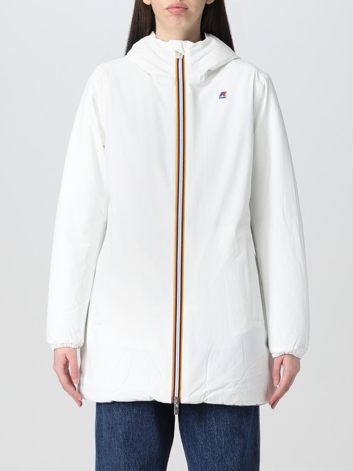 K-Way Jacket women - White | K111J8W | GIGLIO.COM