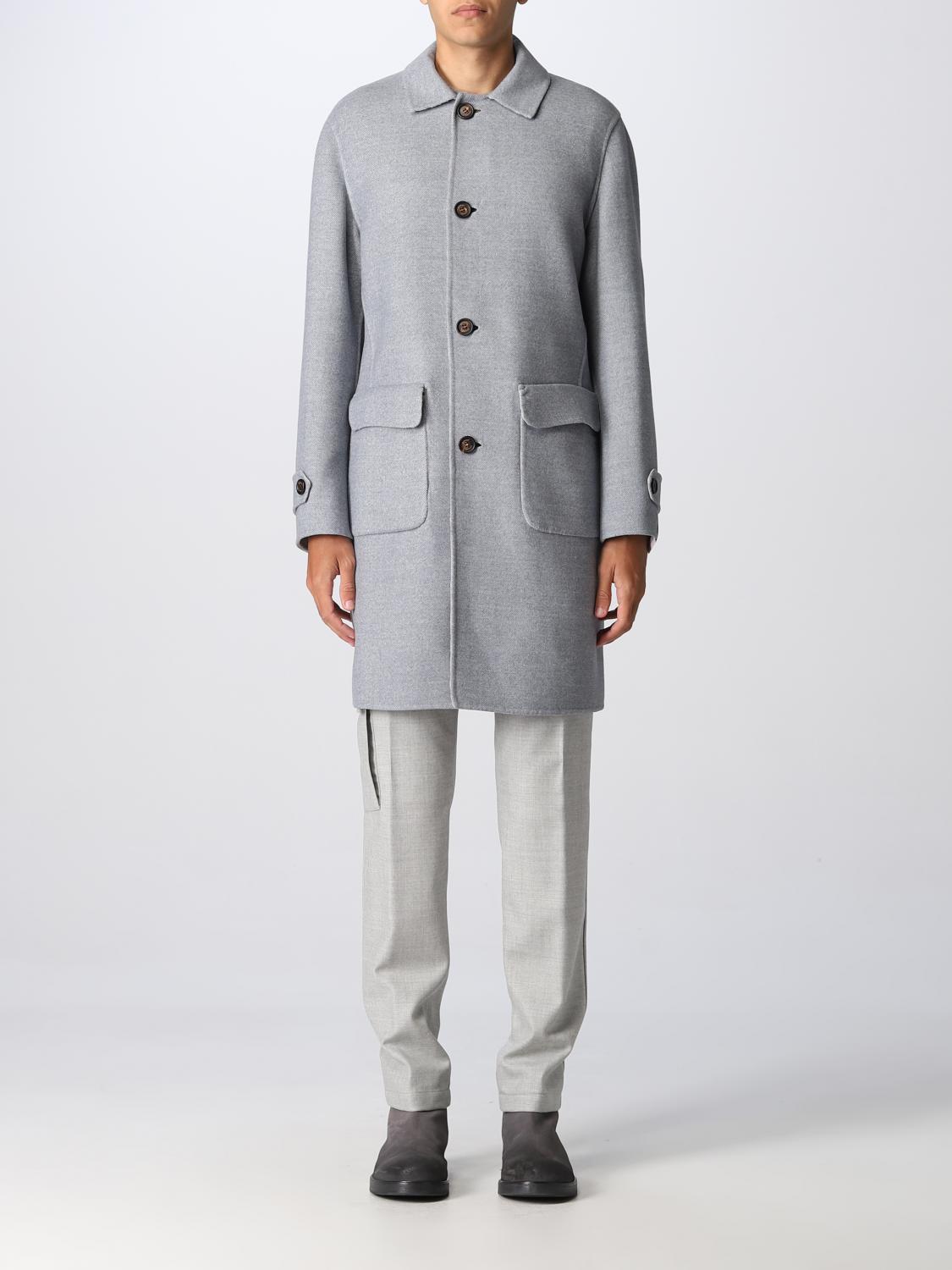 ELEVENTY: Coat men - Denim | Eleventy coat F75CAPF01TES0F012 online at ...