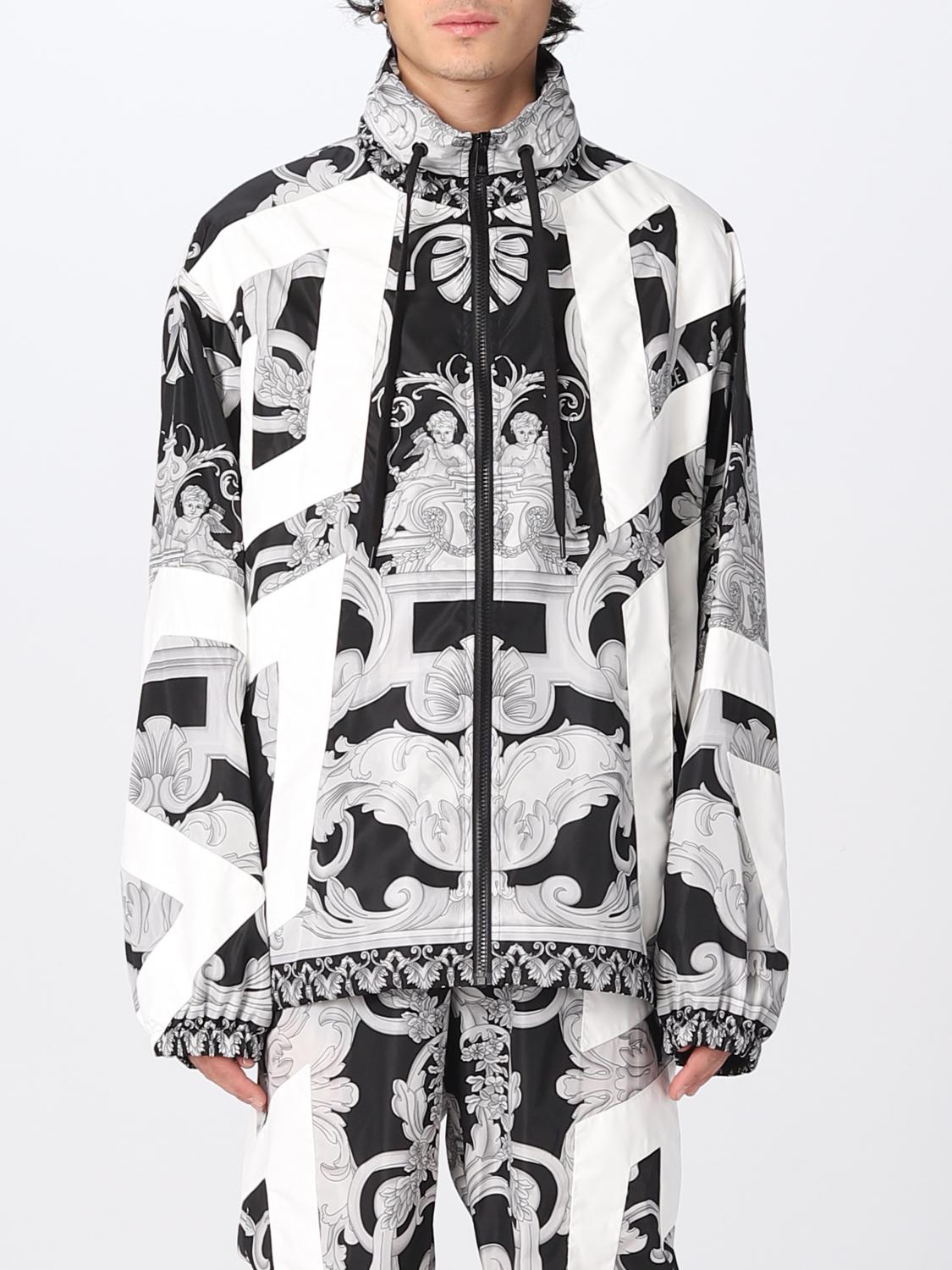 VERSACE: Jacket men - Black | Versace jacket 10060331A04367 online at ...