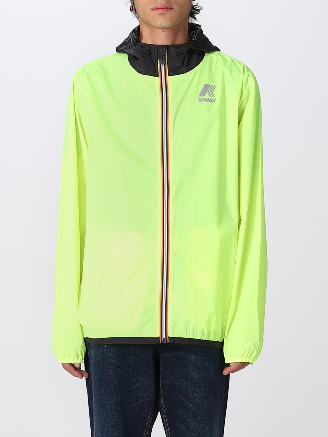 K-WAY: Coat men - Yellow | K-Way jacket K6116HW online at GIGLIO.COM