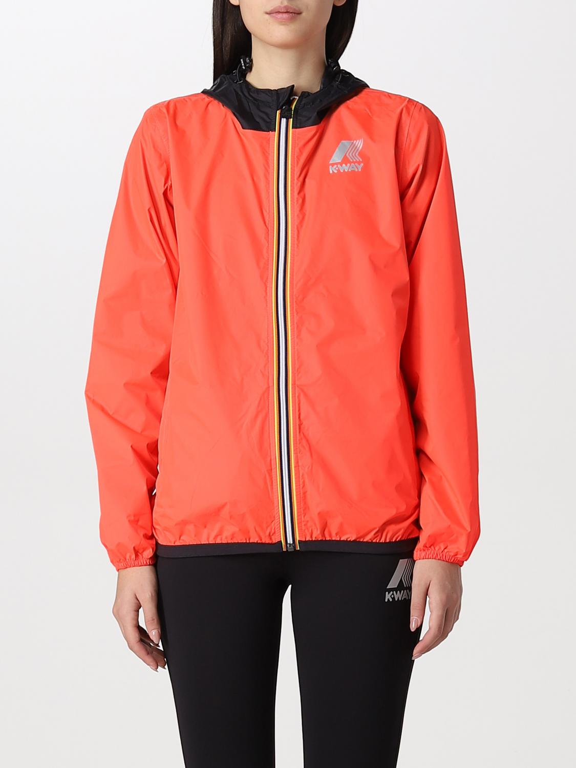 K-WAY: Coat women - Red | K-Way jacket K6115HW online at GIGLIO.COM